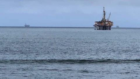 4K Offshore Oil Rig Stock Footage ~ Royalty Free Stock Videos | Pond5