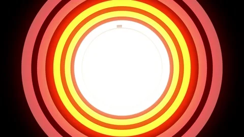 4k 60s 70s retro glowing circle sphere w... | Stock Video | Pond5