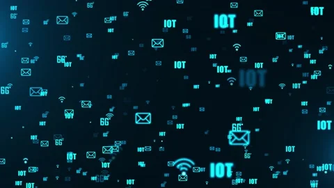 4k 6G internet of things IOT Motion grap... | Stock Video | Pond5