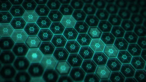 4k abstract animated loop of the hexagon... | Stock Video | Pond5