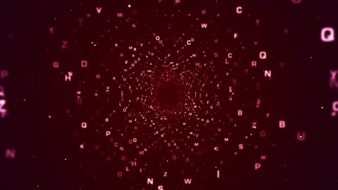 4K Abstract Binary Tunnel (loopable) | Stock Video | Pond5