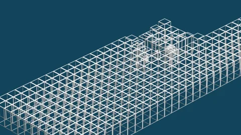 4k abstract box matrix generation proces... | Stock Video | Pond5