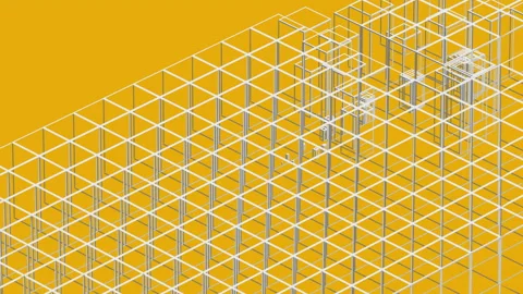 4k abstract box matrix generation proces... | Stock Video | Pond5