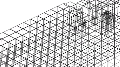 4k abstract box matrix generation proces... | Stock Video | Pond5