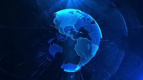 4K Abstract Earth rotating Loop Animatio... | Stock Video | Pond5