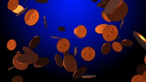 4K abstract falling objects. Beautiful m... | Stock Video | Pond5