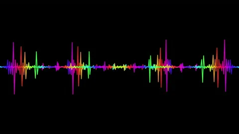 4k abstract music sound wave or audio wa... | Stock Video | Pond5