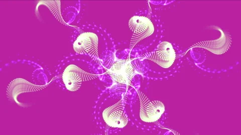 4k Abstract particle pattern flower peta... | Stock Video | Pond5