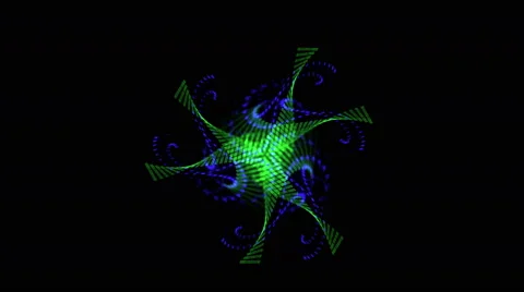 4k Abstract particle pattern flower peta... | Stock Video | Pond5