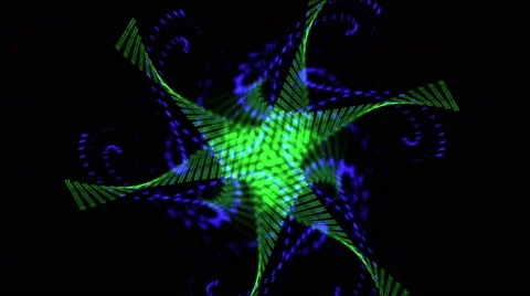 4k Abstract particle pattern flower peta... | Stock Video | Pond5