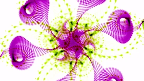 4k Abstract particle pattern flower peta... | Stock Video | Pond5