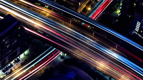 4K Abstract Speed motion in highway road... | Stock Video | Pond5