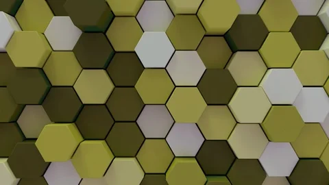 4K Abstract Tech Honeycomb Grid. 3D Anim... | Stock Video | Pond5