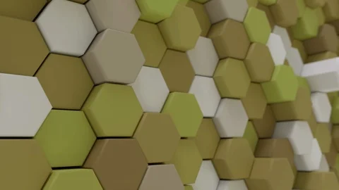 4K Abstract Tech Honeycomb Grid. 3D Anim... | Stock Video | Pond5