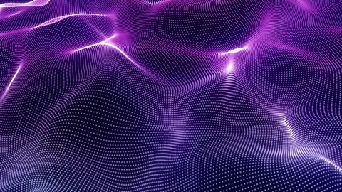 4K Abstract technology neon lines. Blue ... | Stock Video | Pond5