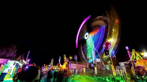 4K Adelaide, Theme Park Rides | Stock Video | Pond5