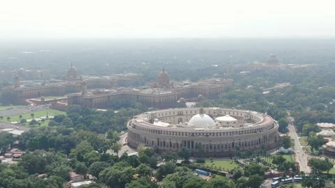 4k aerial Drone shot of Parliament house... | Stock Video | Pond5