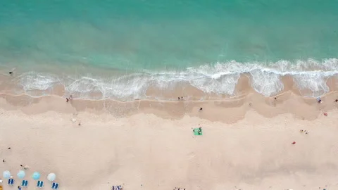 4K Aerial drone top view crowd of people... | Stock Video | Pond5