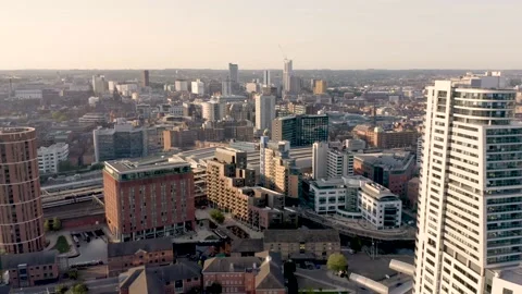 4K aerial footage of Leeds city skyline ... | Stock Video | Pond5