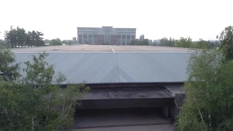 4K Aerial Munn Ice Arena at Michigan Sta... | Stock Video | Pond5