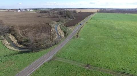 4k aerial rally car speeding in the coun... | Stock Video | Pond5