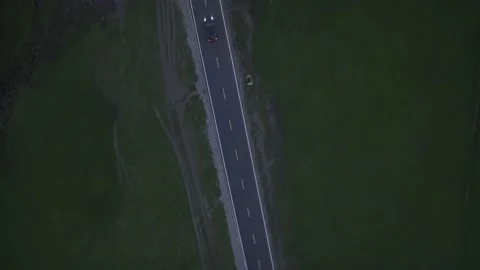 4K Aerial Shot Of BEV Driving On Kalajun... | Stock Video | Pond5