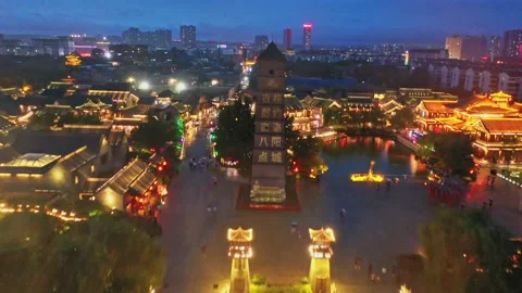 4K Aerial Shot Of LuoYi City In Luoyang,... | Stock Video | Pond5