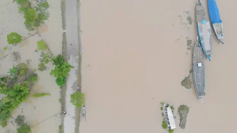 4k Aerial Top Down Rotating shot of Kama... | Stock Video | Pond5