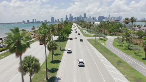 4k aerial transportation and cars, drone... | Stock Video | Pond5