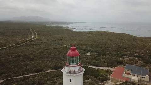 4K aerial video of Danger Point Lighthou... | Stock Video | Pond5