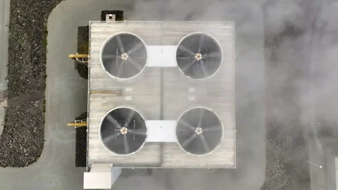 4K aerial video of geothermal energy pla... | Stock Video | Pond5