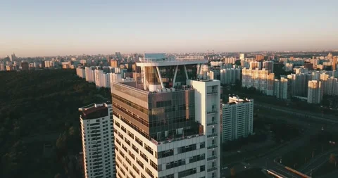 4K aerial video of high-rise apartments ... | Stock Video | Pond5