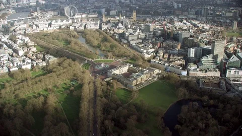 Buckingham Palace Aerial Stock Video Footage | Royalty Free Buckingham ...