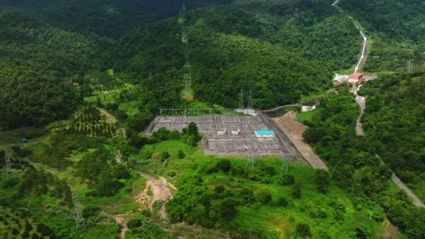 4K Aerial View of Bac Binh Power Station... | Stock Video | Pond5