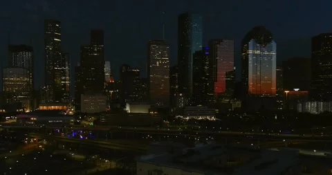Houston Aerial Night Stock Videos – Royalty-Free HD & 4K Videos