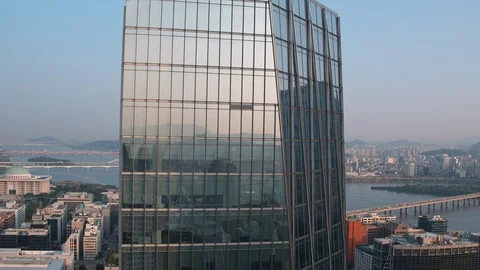 4K aerial view of Han river(Han gang) in... | Stock Video | Pond5