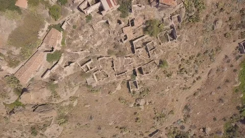 4k aerial view of Pentedattilo, church a... | Stock Video | Pond5