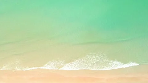 4K Aerial view top view of drone, sea wa... | Stock Video | Pond5