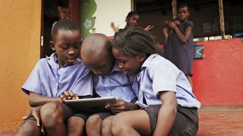 4k of African school students / pupils u... | Stock Video | Pond5