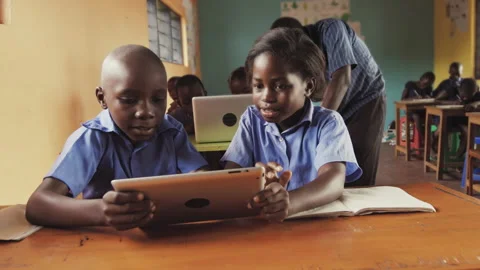4k of African school students / pupils u... | Stock Video | Pond5