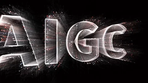 4k AIGC word cloud,Ai generated content,... | Stock Video | Pond5