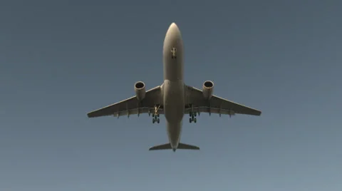 4K Airbus A330 flying overhead | Stock Video | Pond5