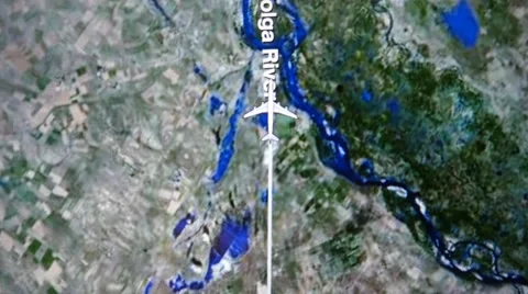 4k airplane model 3d render flying map a... | Stock Video | Pond5