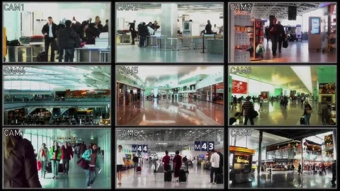 4K Airport Passenger Terminal Security C... | Stock Video | Pond5