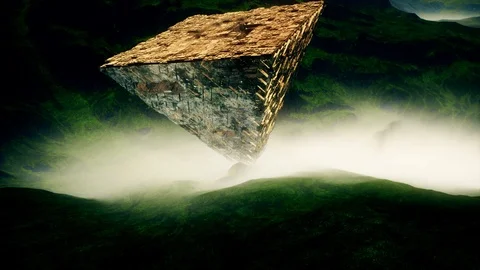 4K Alien Upside Down Pyramid Sci-Fi Cine... | Stock Video | Pond5