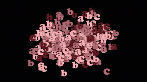 4k Alphabet abc cartoon letter character... | Stock Video | Pond5