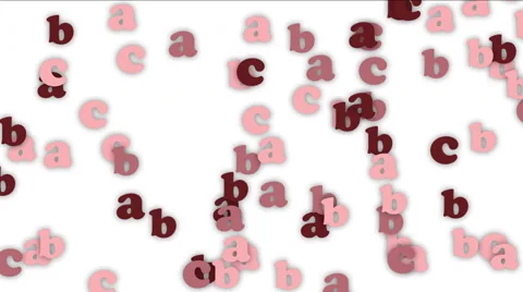 4k Alphabet abc cartoon letter character... | Stock Video | Pond5