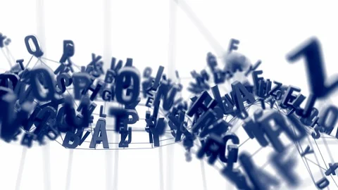 4K Alphabet Letters. | Stock Video | Pond5