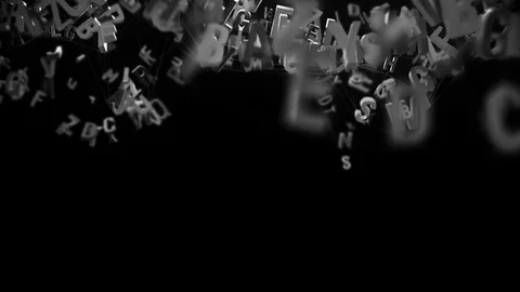 4K Alphabet Letters. | Stock Video | Pond5