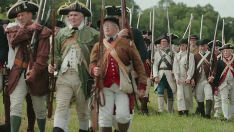 4K American Revolutionary War Re-enactme... | Stock Video | Pond5